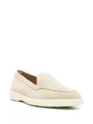 Santoni Round-toe Loafers - Neutrals