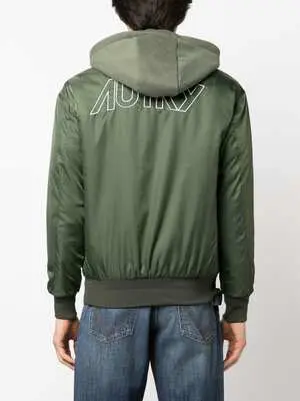 AUTRY Logo-patch Bomber Jacket