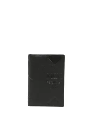 Mcm Logo-stamp Leather Wallet