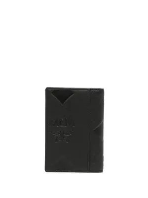 Mcm Logo-stamp Leather Wallet