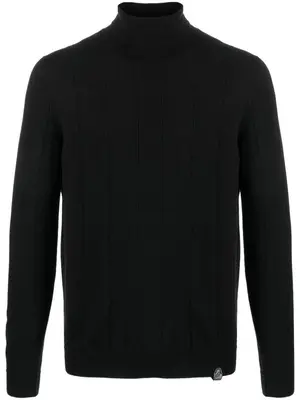 Brioni Roll-neck Jumper - Black