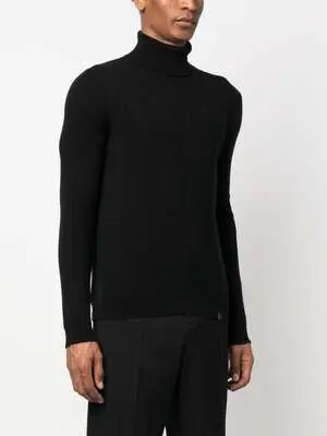 Brioni Roll-neck Jumper - Black