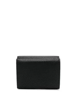 Emporio Armani Faux-leather Tri-fold Wallet - Black