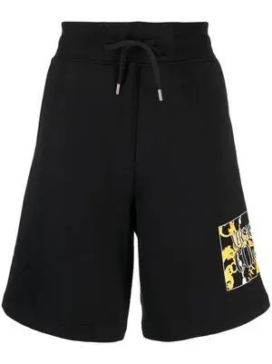 Versace Logo-print Cotton Track Shorts