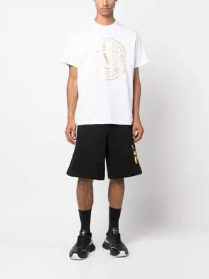 Versace Logo-print Cotton Track Shorts