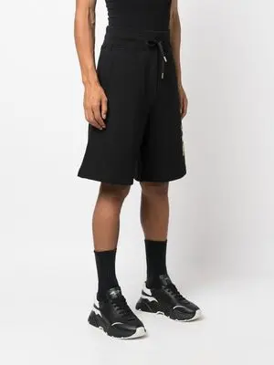 Versace Logo-print Cotton Track Shorts