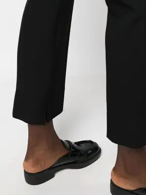 Peserico High-waist Straight-leg Trousers - Black