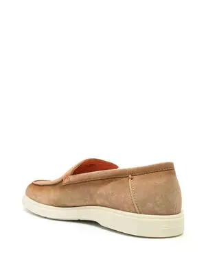 Santoni Almond-toe Loafers - Neutrals
