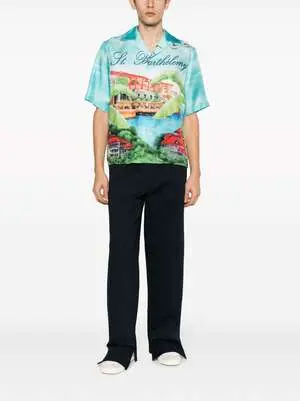 Palm Angels Sartorial-tape Straight-leg Trousers