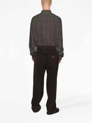 Dolce & Gabbana Dg Logo-print Cotton Shirt