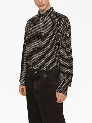 Dolce & Gabbana Dg Logo-print Cotton Shirt