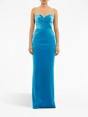 Rebecca Vallance Bernadette Velvet-effect Gown