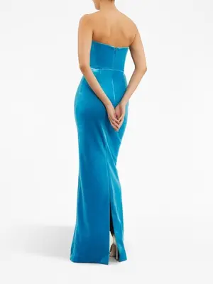 Rebecca Vallance Bernadette Velvet-effect Gown