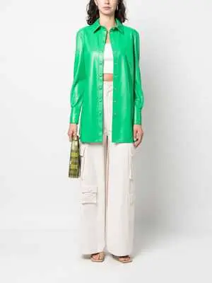 Patrizia Pepe Coated Long-sleeve Shirt