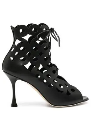 Manolo Blahnik Lace Up Boots For Women