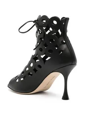 Manolo Blahnik Taralo 90mm Cut-out Boots