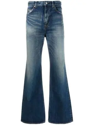 Saint Laurent 70's Whiskering-effect Bootcut Jeans