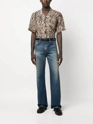 Saint Laurent 70's Whiskering-effect Bootcut Jeans