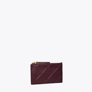 Tory Burch Tory Burch Fleming Zip Card Case Albarossa