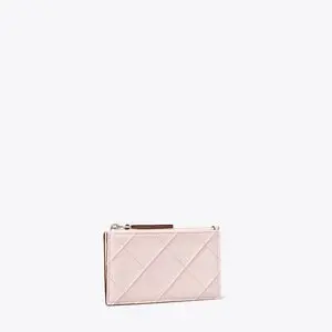 Tory Burch Tory Burch Fleming Zip Card Case Cotton Candy