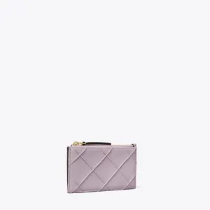 Tory Burch Fleming Zip Card Case - Pale Purple