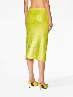 DIESEL® M-ikaria Monogram-print Midi Skirt