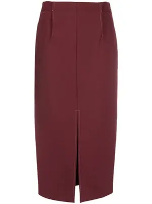 Patrizia Pepe Pleat-detailing High-waisted Skirt