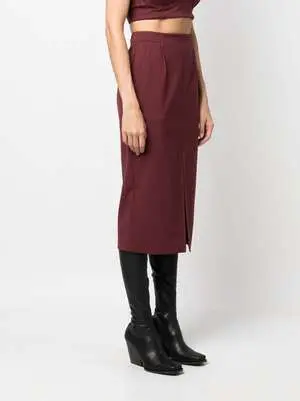 Patrizia Pepe Pleat-detailing High-waisted Skirt