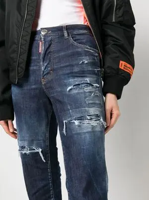 Dsquared2 Distressed-effect High-waisted Jeans