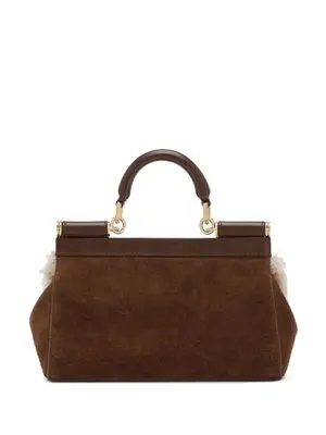Dolce & Gabbana Small Sicily Tote Bag - Brown