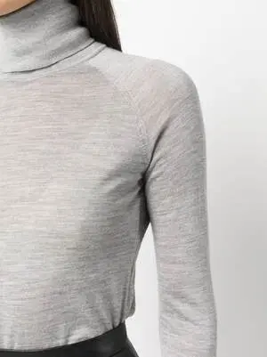 ARMARIUM Roll-neck Fine-knit Jumper - Grey