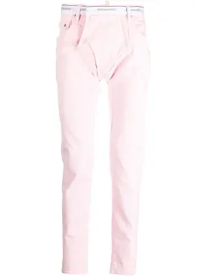 Dsquared2 Light Stretch-cotton Straight Leg Trousers