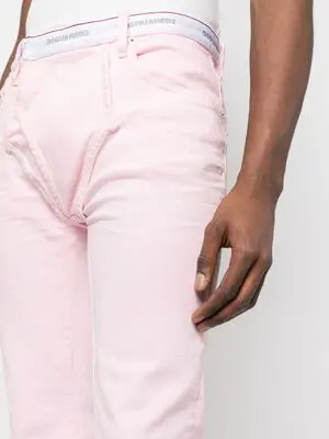 Dsquared2 Light Stretch-cotton Straight Leg Trousers