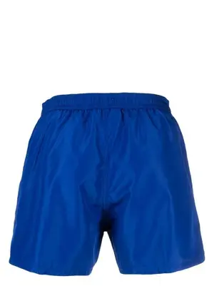 Balmain Logo-print Swim Shorts - Blue