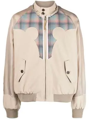MAISON MARGIELA X Pendleton Yoke-detail Bomber Jacket - Neutrals