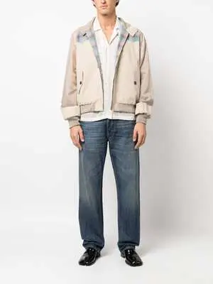 MAISON MARGIELA X Pendleton Yoke-detail Bomber Jacket - Neutrals