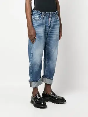 Dsquared2 Logo-print Cropped Jeans