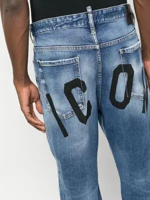 Dsquared2 Logo-print Cropped Jeans