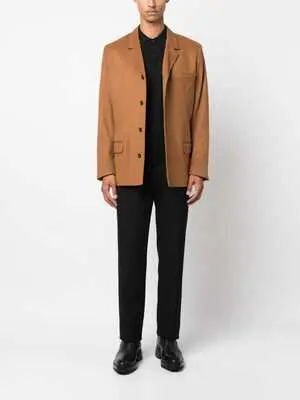 LANVIN Long-sleeve Polo Shirt - Black