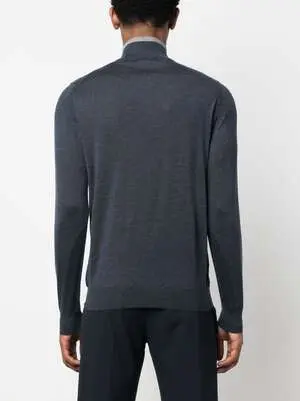 Fedeli Favonio Half-zip Jumper - Blue