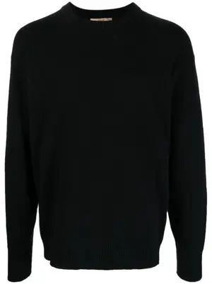 NUUR Crew-neck Knitted Jumper - Black