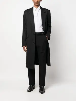 Saint Laurent Striped Long-sleeve Cotton Shirt - White