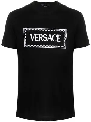 Versace Logo-detail T-shirt - Black