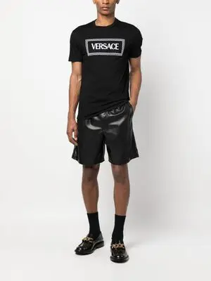 Versace Logo-detail T-shirt - Black