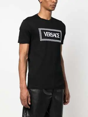 Versace Logo-detail T-shirt - Black