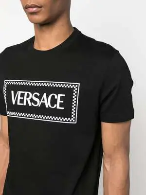 Versace Logo-detail T-shirt - Black