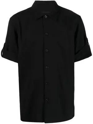 Helmut Lang Short-sleeve Button-up Shirt - Black
