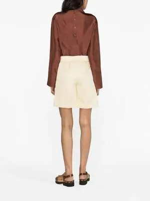 Soeur Valse High-neck Silk Blouse