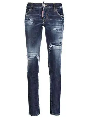 Dsquared2 Distressed-effect Skinny Jeans - Blue