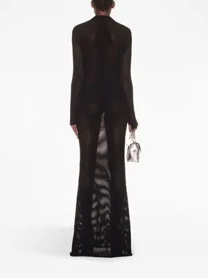 Off-White Netted Maxi Polo Dress